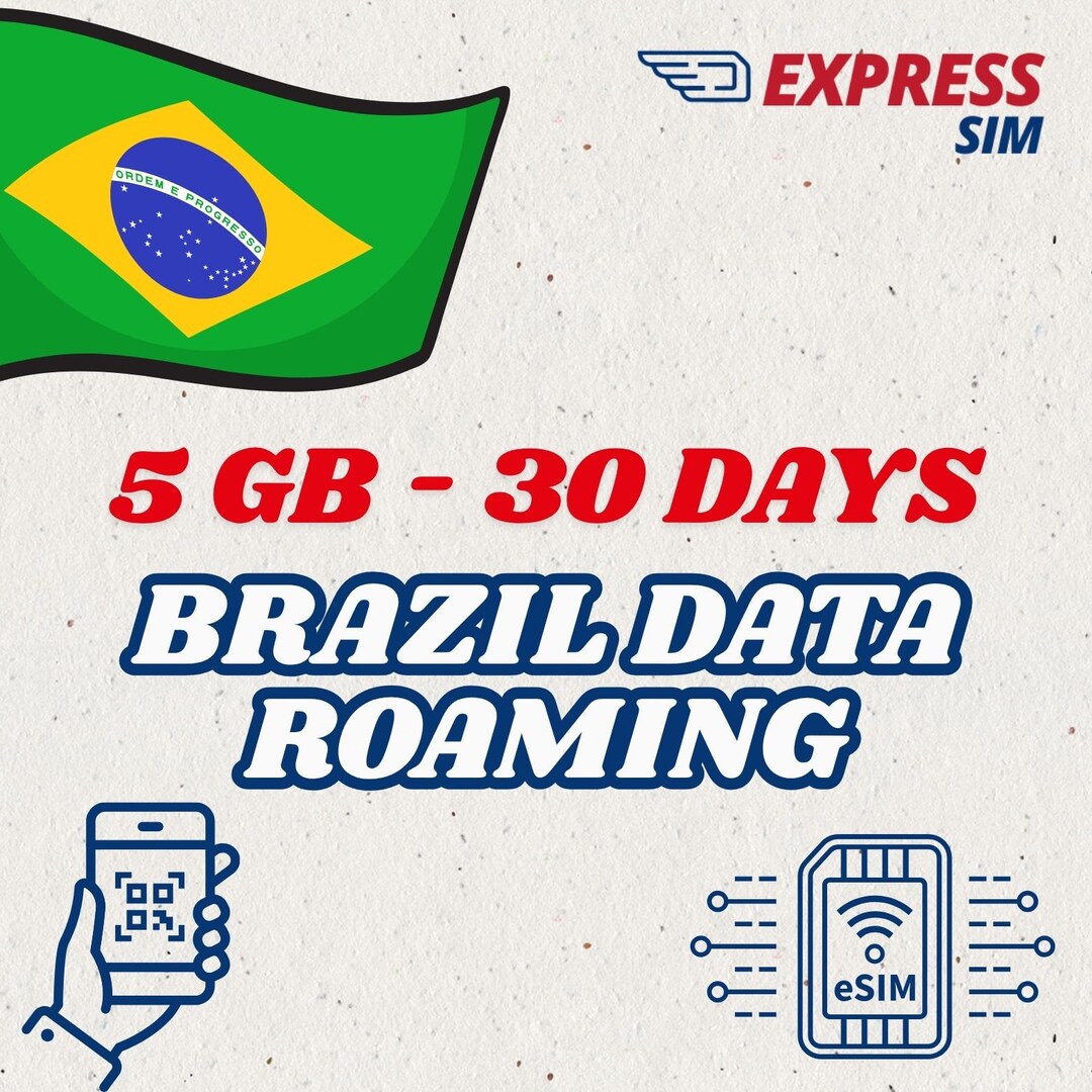 Brazil Mobile Data E-sim (fast Speed Internet and Easy Installation) - Etsy