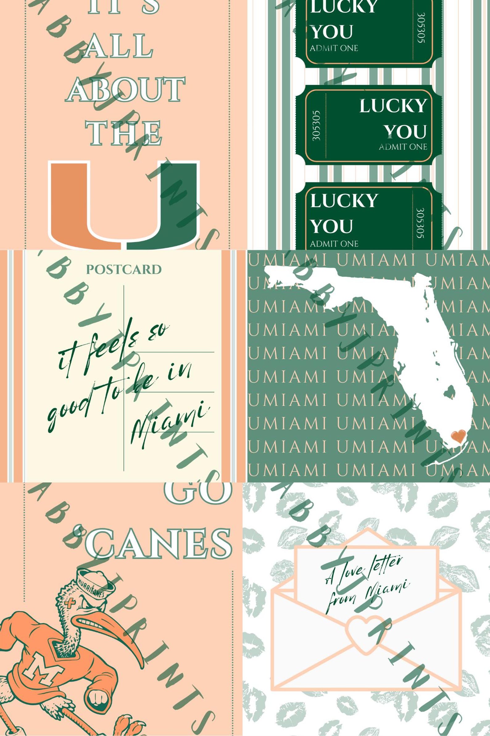 University of Miami Dorm Posters - Etsy