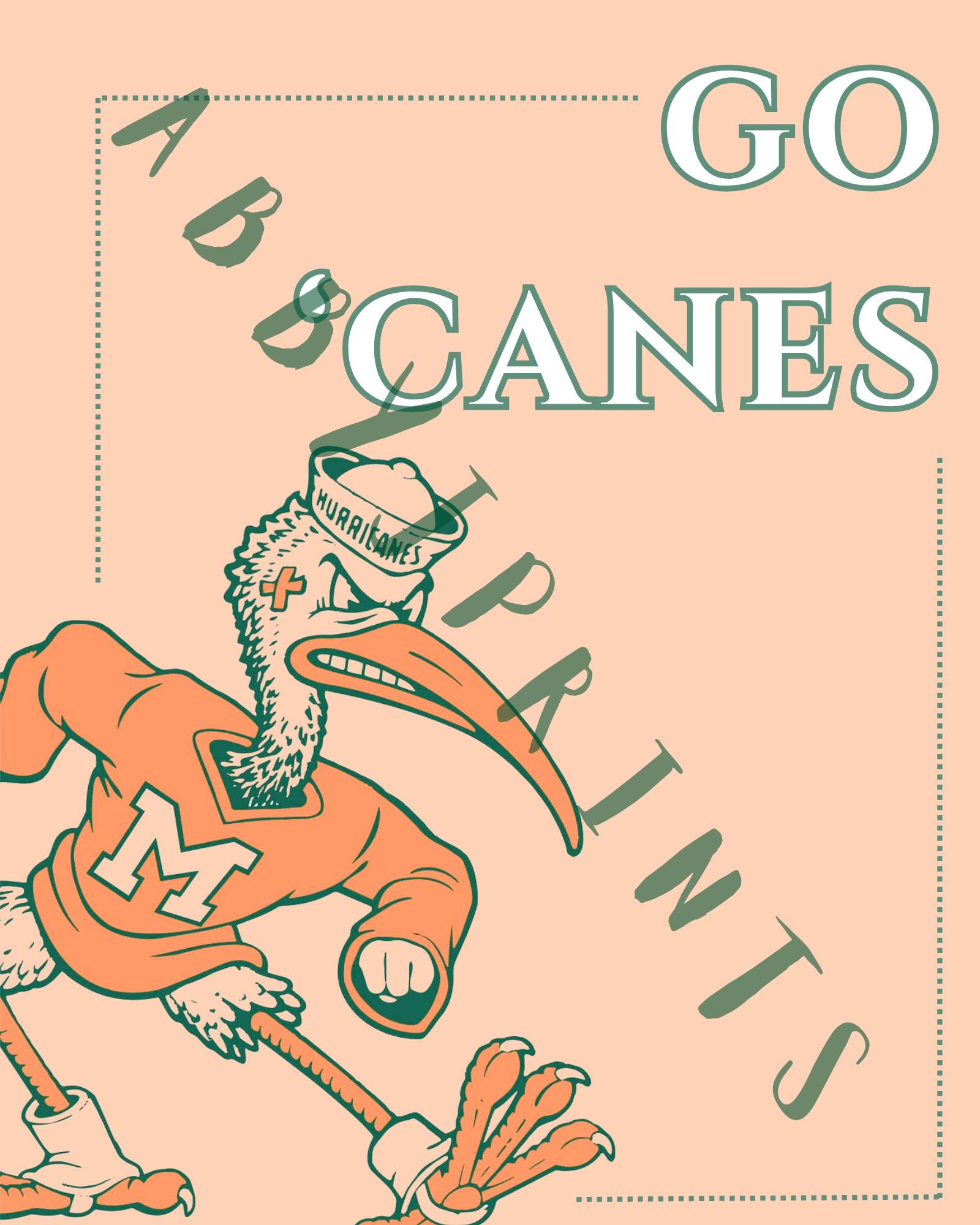 University of Miami Dorm Posters - Etsy