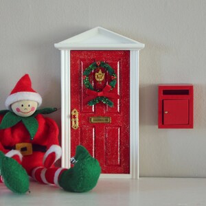 Closed Christmas Elf Door With Miniature Elf Mail / Post Box - Etsy