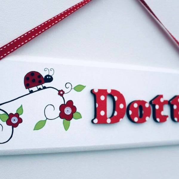 Ladybug Door Sign - Etsy