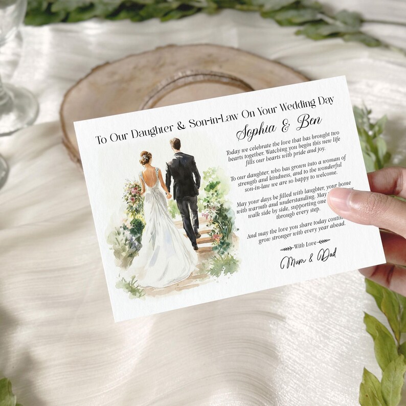 Personalized Wedding Congratulations Cards for Brides and Grooms ...