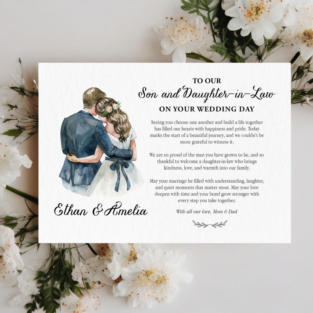 Personalized Wedding Congratulations Cards for Brides and Grooms ...