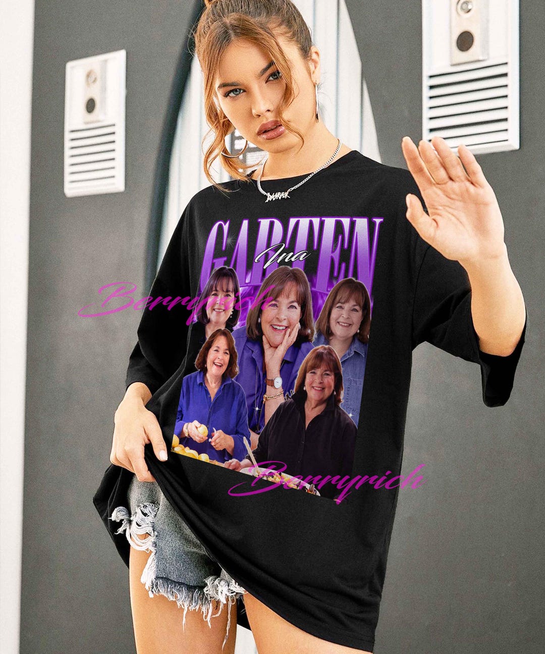 Retro Ina Garten Graphic Tee - Barefoot Contessa Gift - Etsy
