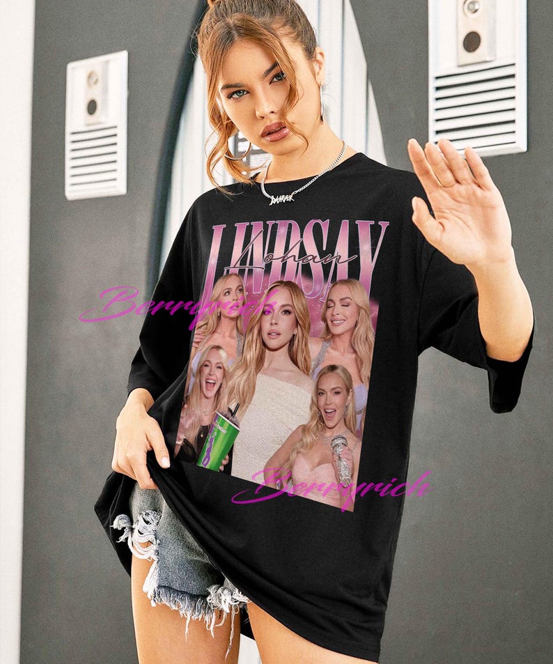 Lindsay Lohan Homage T-shirt, Vintage Retro Bootleg Merch - Etsy