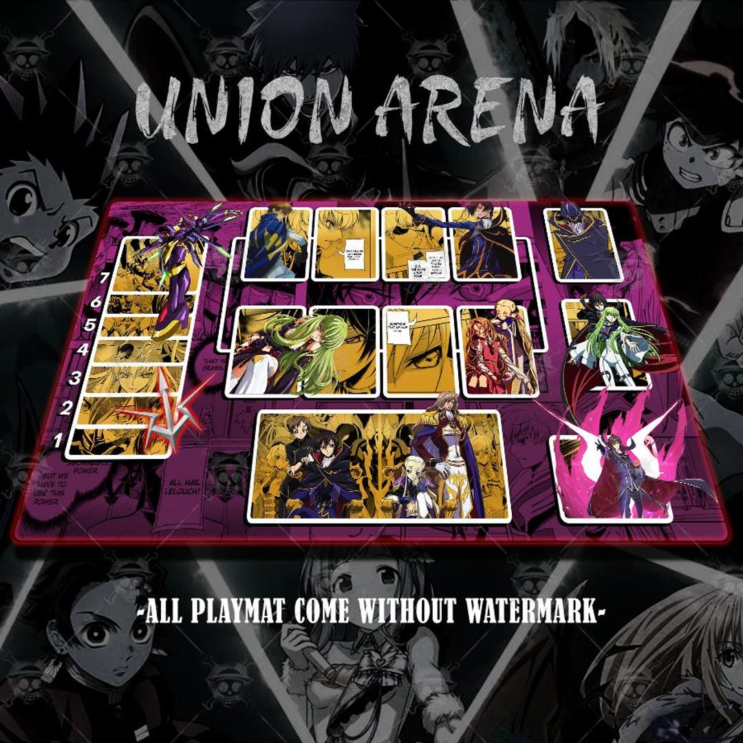 Union Arena Playmat – Code Geass Vibes | 24x14" Gaming Mat | Otaku Desk ...