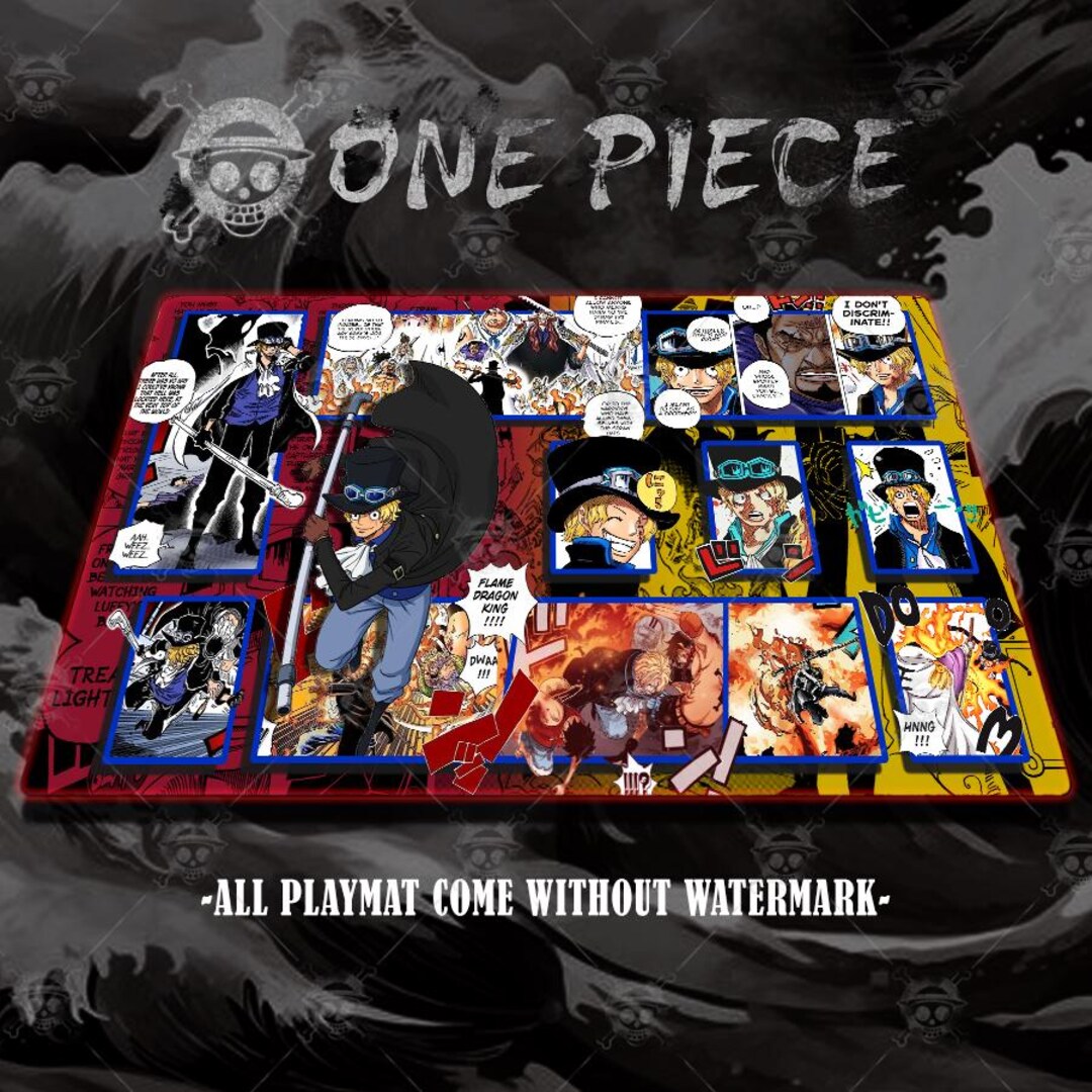 One Piece Playmat – Sabo Vibes | 24x14" Gaming Mat | Otaku Desk Setup ...