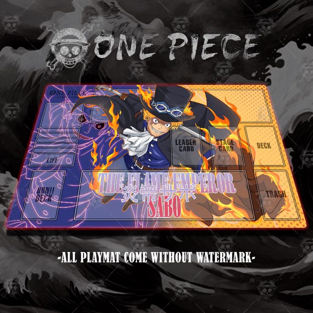 One Piece Playmat – Sabo Vibes | 24x14" Gaming Mat | Otaku Desk Setup ...