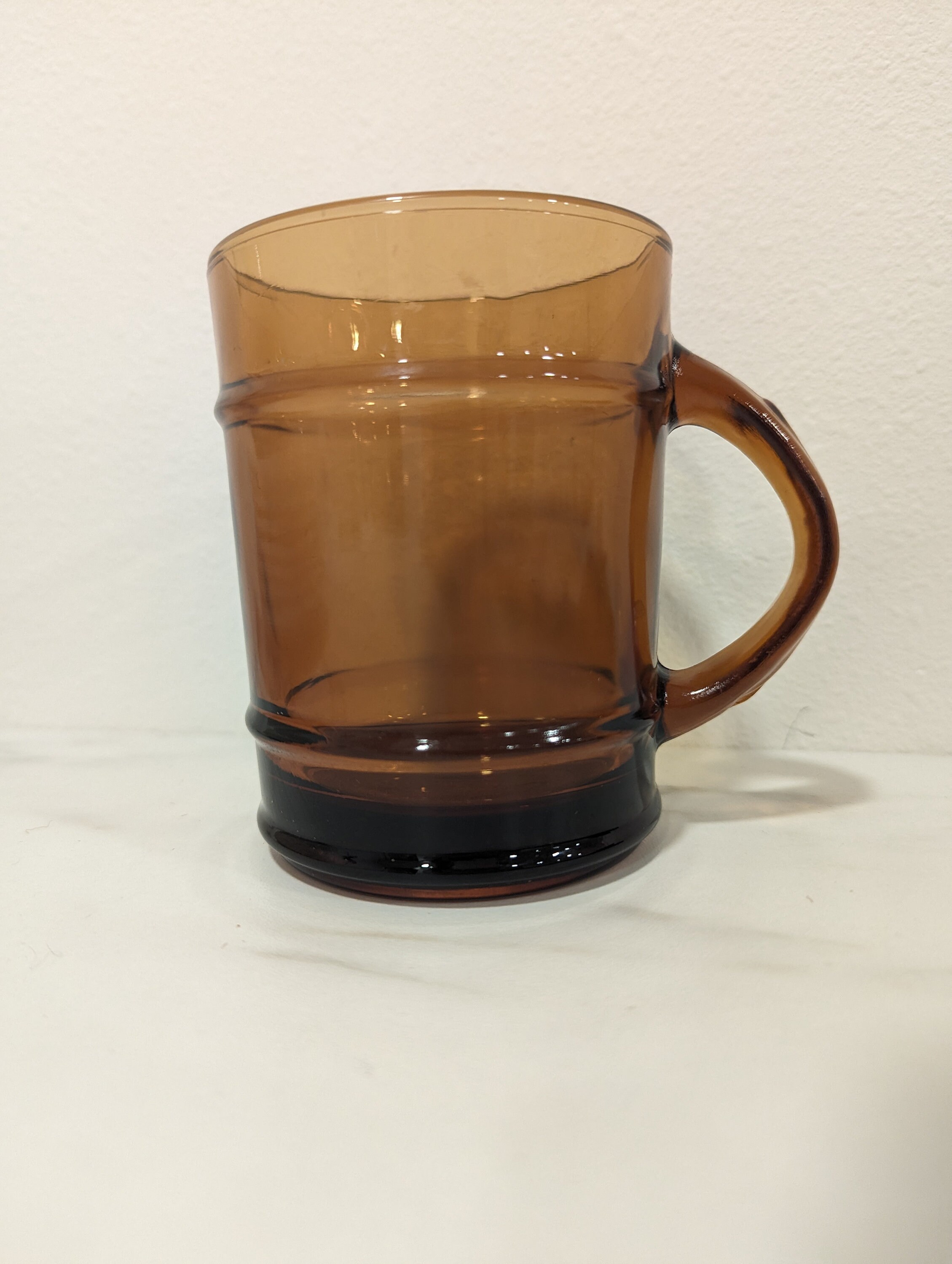 Vintage Amber Glass Anchor Hawking Fire King Mug - Etsy