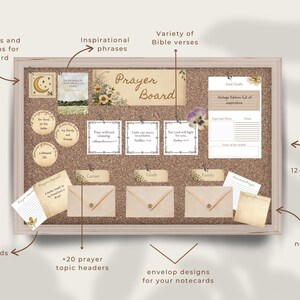Printable Prayer Board Kit: Christian Vision Board, Bible Study ...