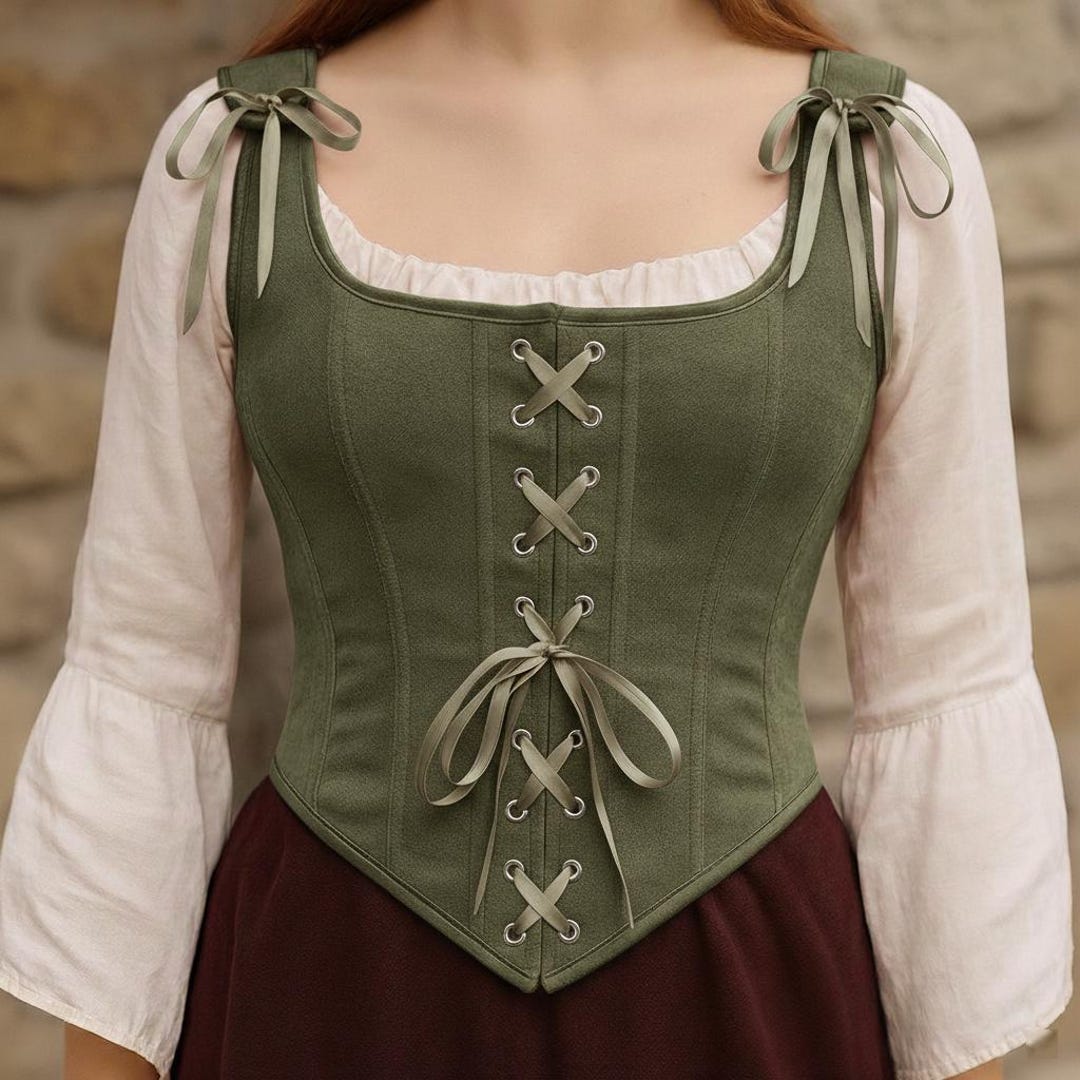 Medieval Renaissance Corset – Women’s Lace-up Bodice Vest, Gothic ...