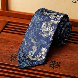 Japanese Silk Dragon Necktie: Handmade Yakuza Style Kimono Tie - Etsy