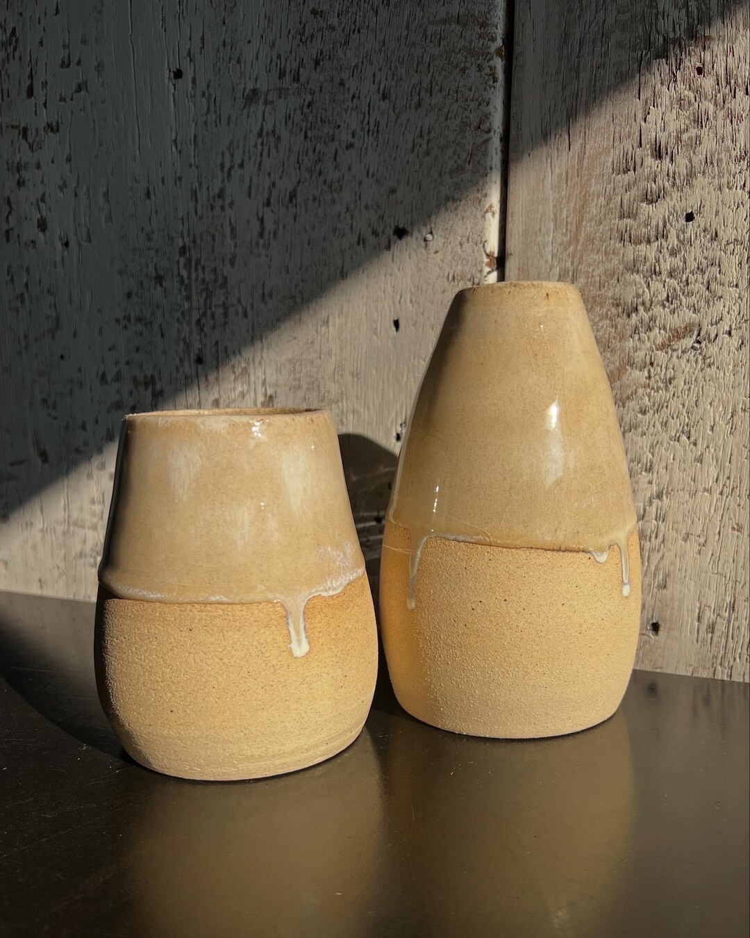 A Pair of Hand Made Pottery Vases Sold Together or Individually - Etsy