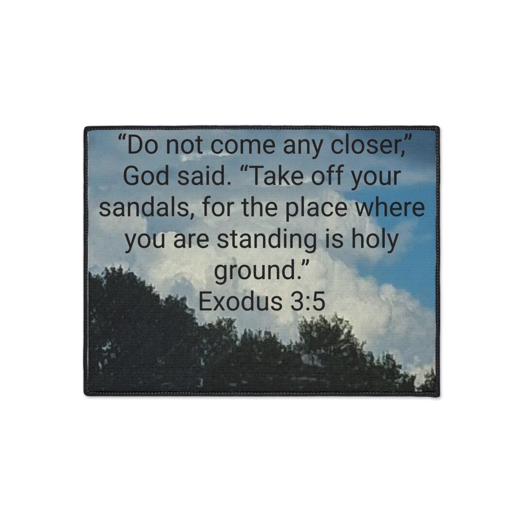 Inspirational Floor Mat With Bible Verse, Non-slip Entry Rug ...