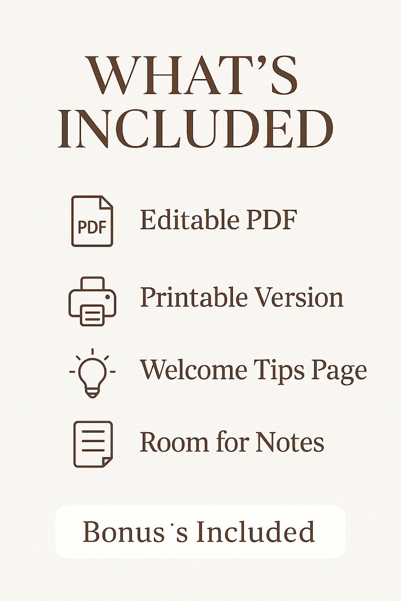 Tenant Welcome Packet: Fillable PDF, Move-in Checklist, Landlord ...