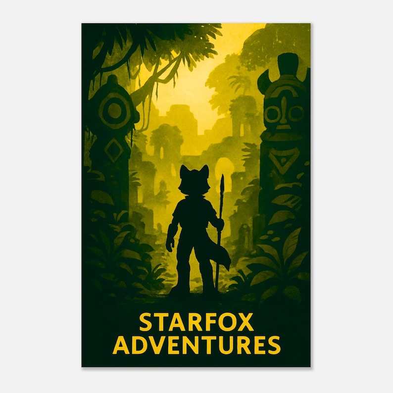 Starfox Adventures | Minimal Poster | Shadow Style Art Print | Gamecube ...