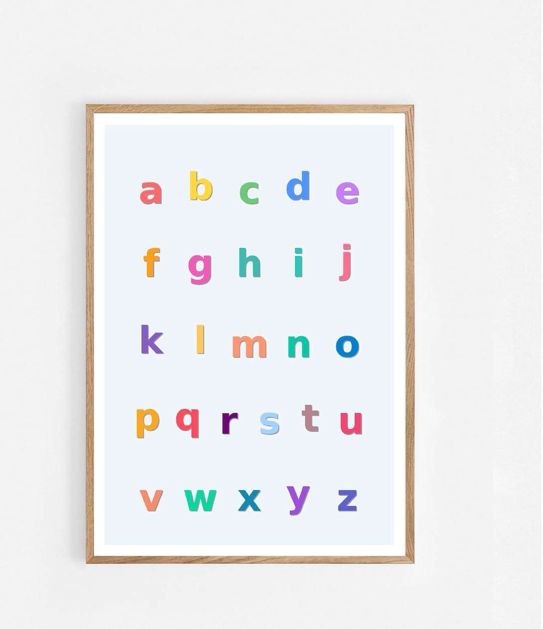 Lowercase Alphabet Poster - A3 Educational Poster - Bright Colors ...