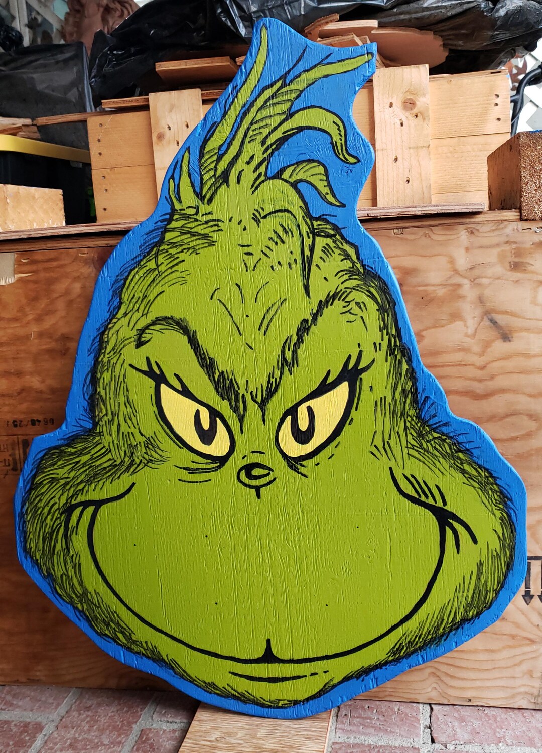 Grinch Big Face - Etsy
