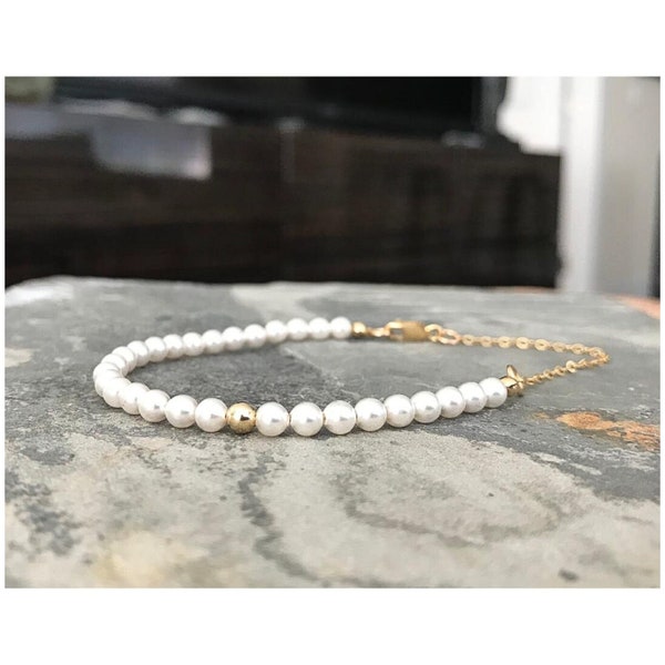 Pearl Stack Bracelet - Etsy