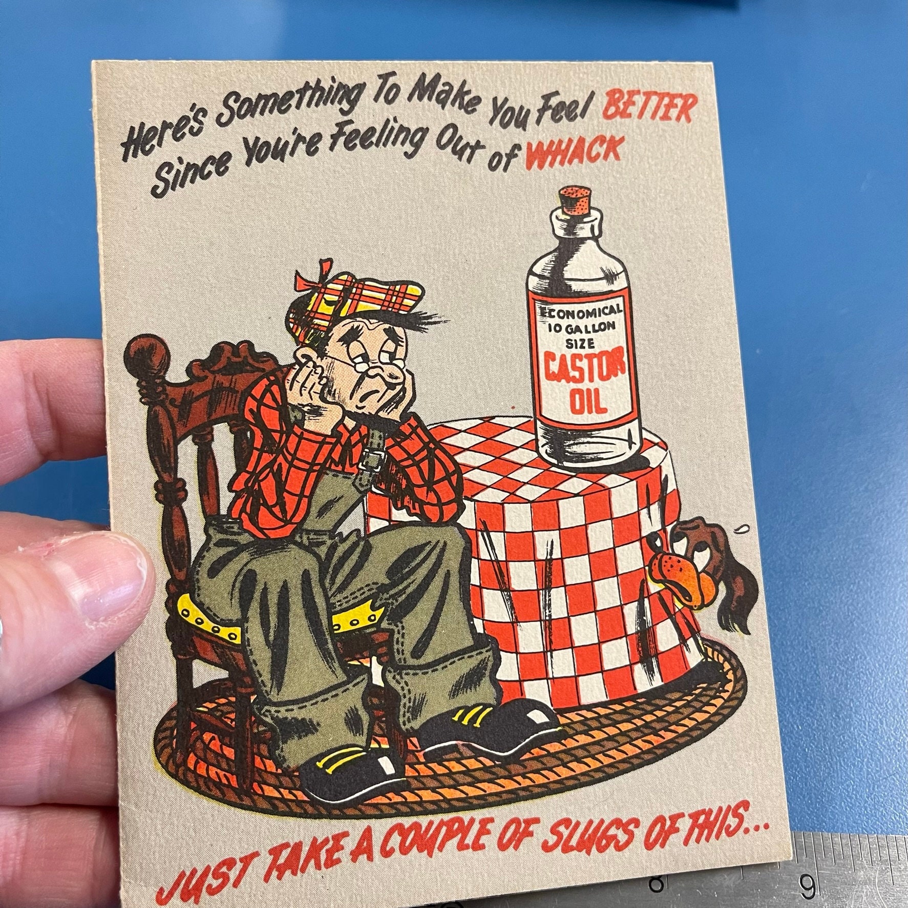 FREE SHIP: Vintage Get Well Card With Outhouse and Medicine Unused ...