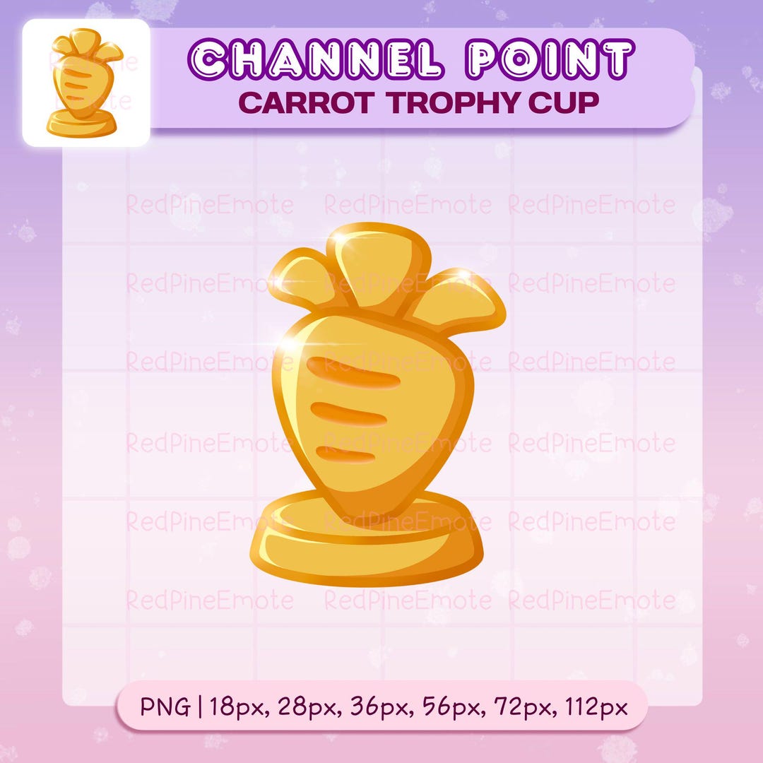 Gold Carrot Trophy Cup Reward, Ranking Twitch Channel Point, Discord ...