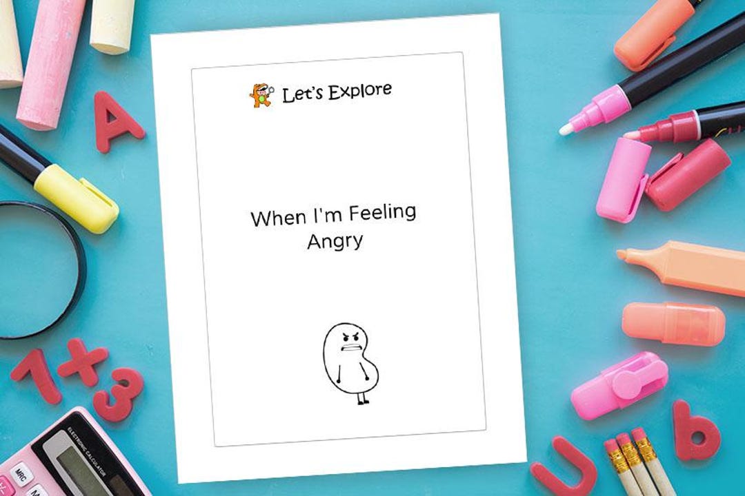 When I'm Feeling Angry Social Story - Etsy