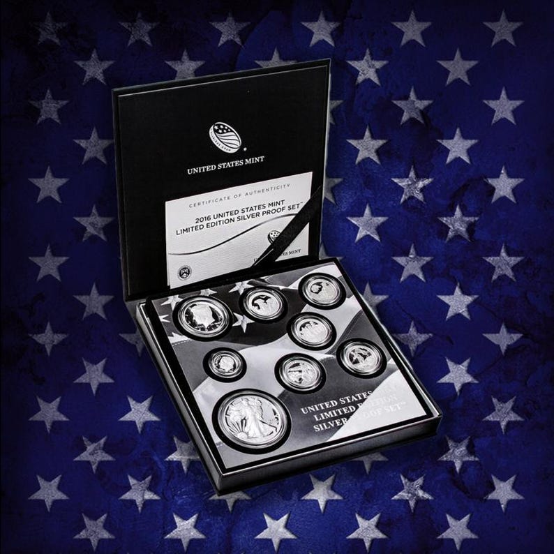 2016-2018 3 Years of Limited Edition Silver Proof Sets - 24 Coins, 3 ...