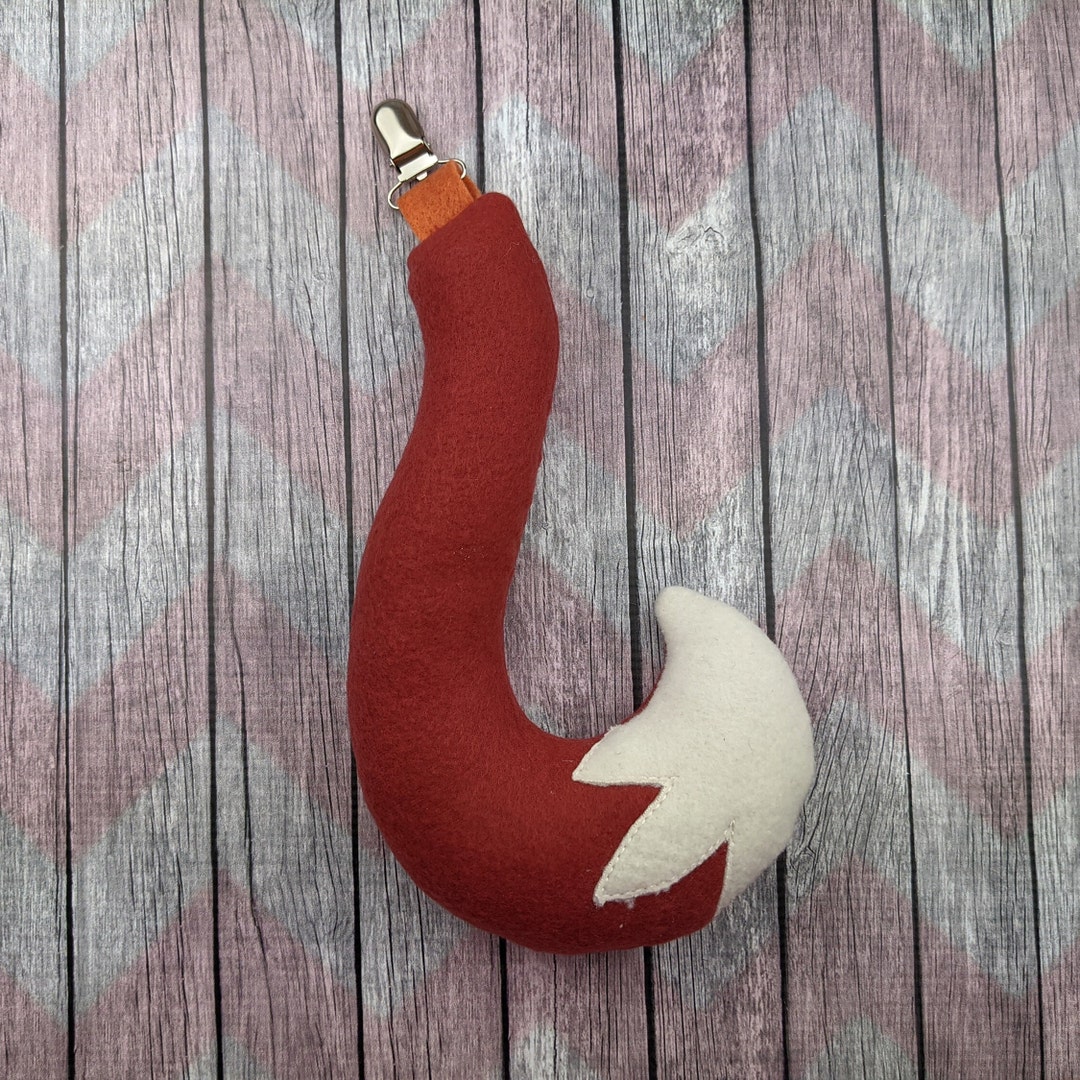 Fleece Fox Tail With Suspender Clip - Great for Halloween Costume or ...