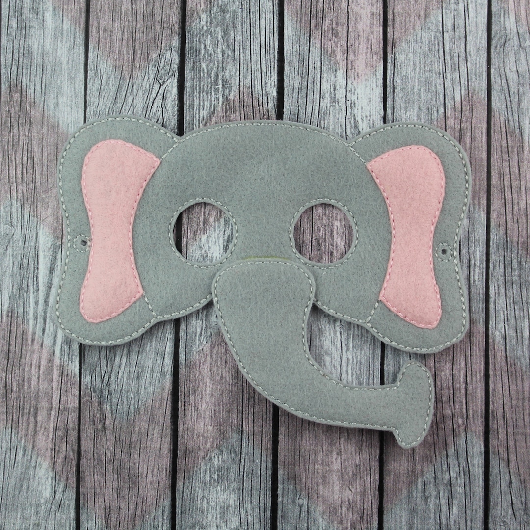Elephant Felt Halloween Mask for Kids - Magically Enchanting Animal ...