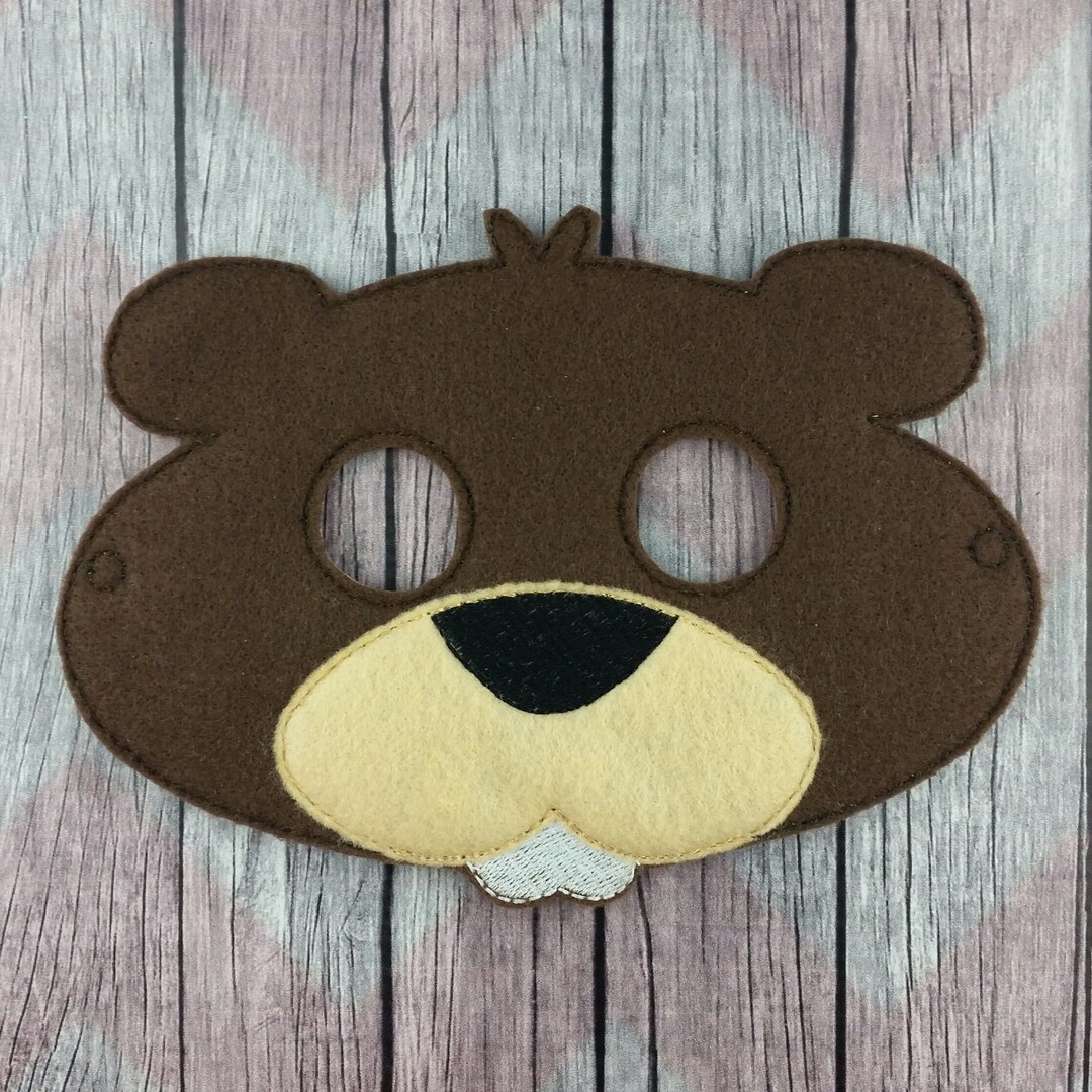 Beaver Woodland Animal Mask, Children's Mask, Adult Halloween Costume ...