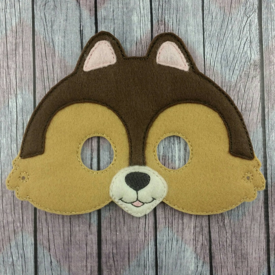 Chipmunk Mask, Woodland Creature Mask, Photo Prop, Dress Up ...