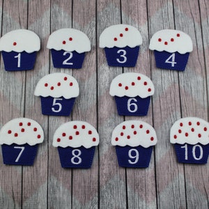 Cupcake Counting Match Up, Counting Numbers, Number Sort, Learning Game ...