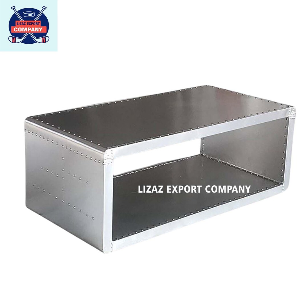 Handmade Aviator Coffee Table With Industrial Rivets Made of Aluminum ...