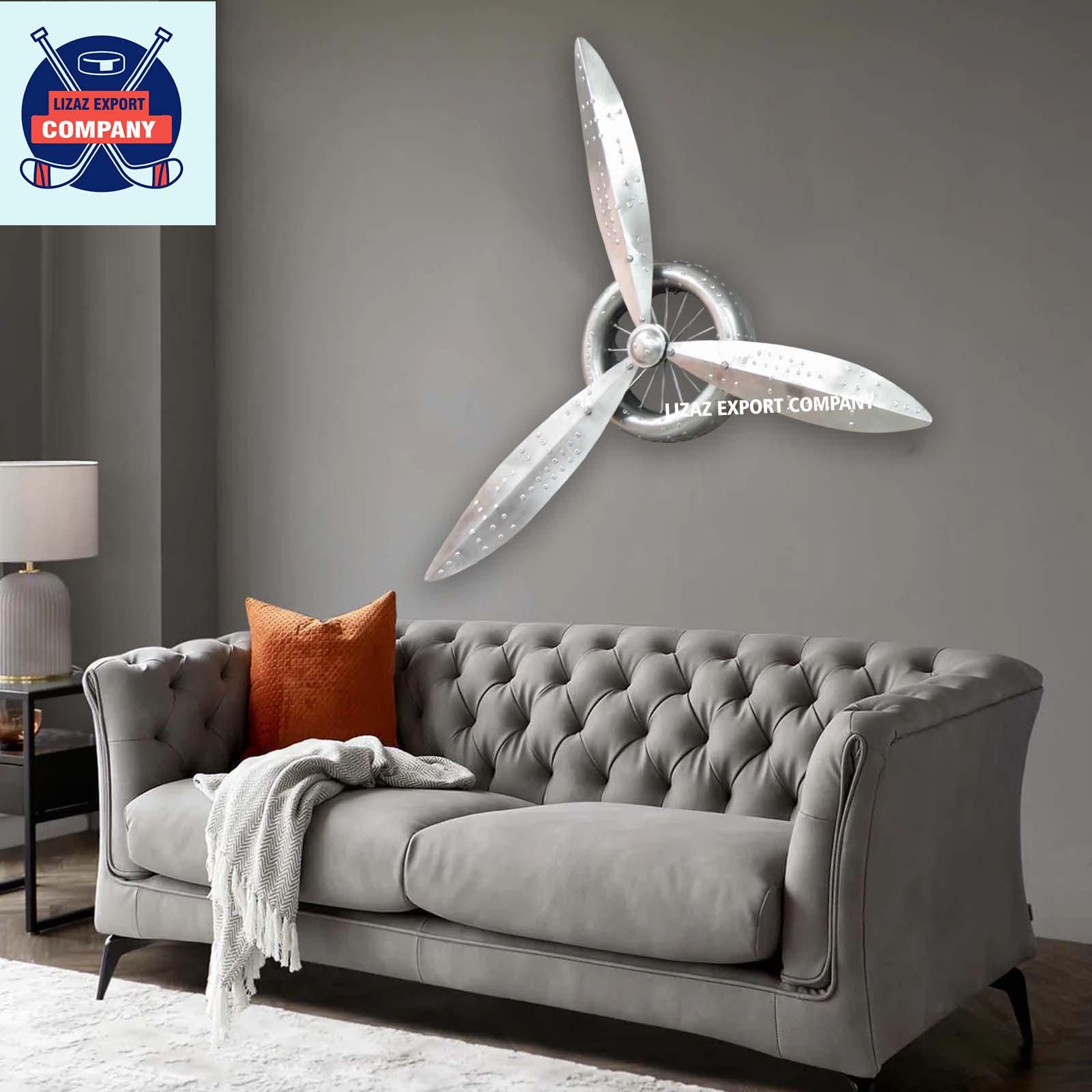Rustic Wooden Airplane Propeller | Aviation Wall Decor for Living Room ...