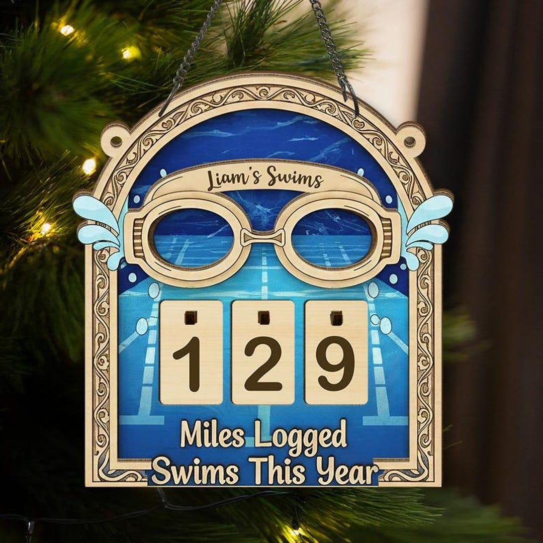 Personalized Swimming Meter Tracker Sign, Swimmer Progress Sign, Pool ...