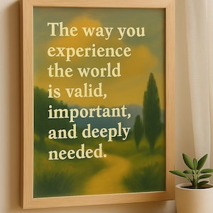 Neurodiversity Affirmation Printable Poster – Inspirational Wall Art ...