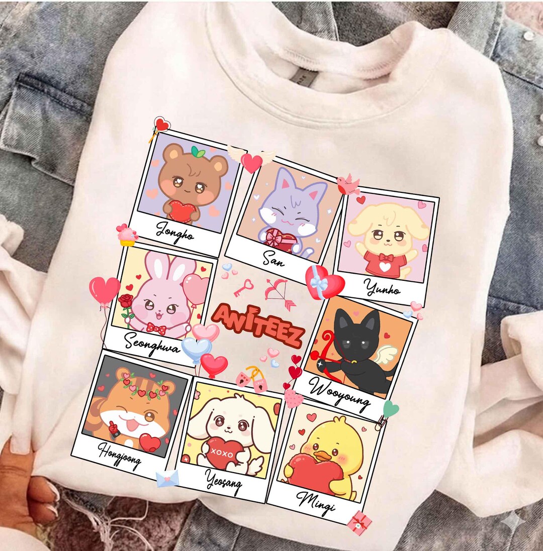 Ateez Valentine Png, Cute Ateez Aniteez Chibi Png, Ateez Member Png ...