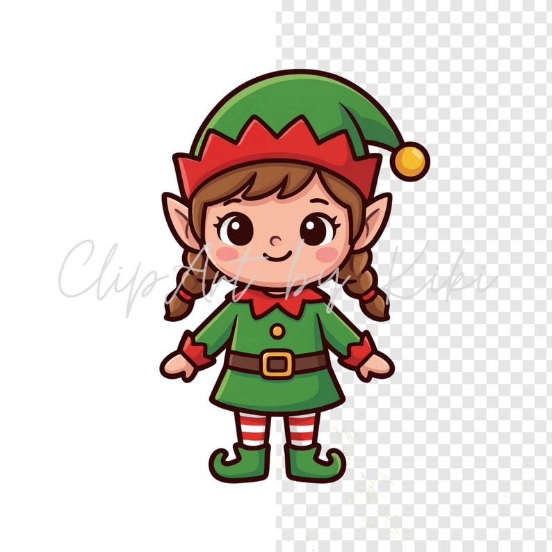 Christmas Characters Clipart PNG Bundle, Printable Stickers, Digital ...