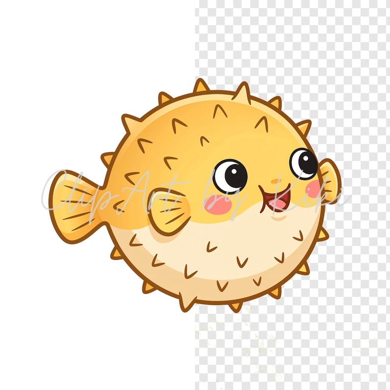 Ocean Animals Clipart PNG Bundle, Cartoon Style, Printable Stickers ...