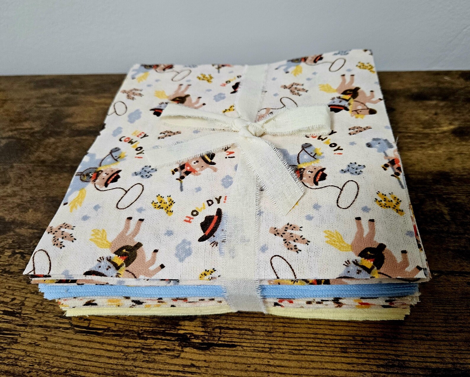 Cowboy Crib Quilt: 60 Precut 6.5" Squares - Etsy