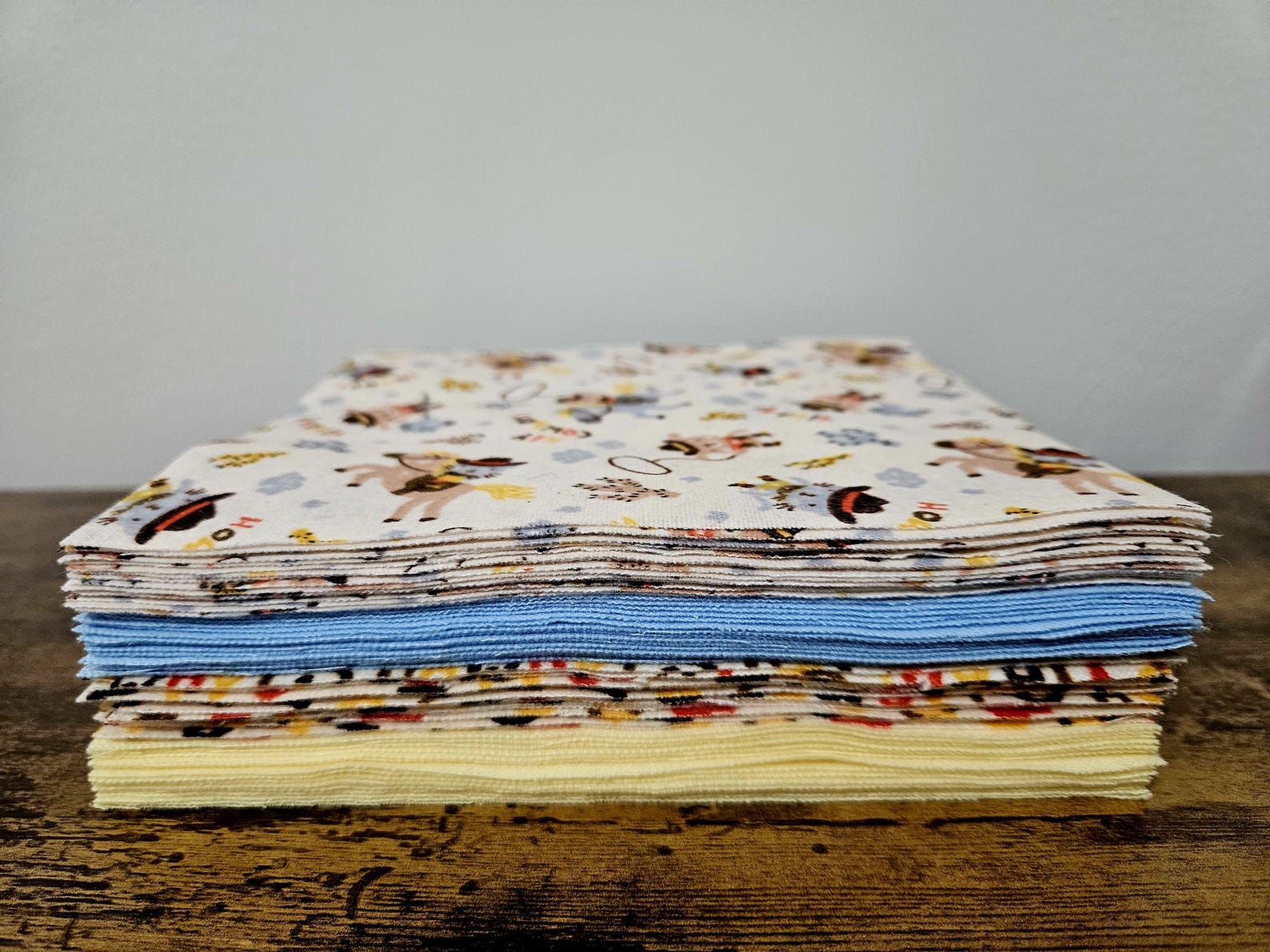Cowboy Crib Quilt: 60 Precut 6.5" Squares - Etsy