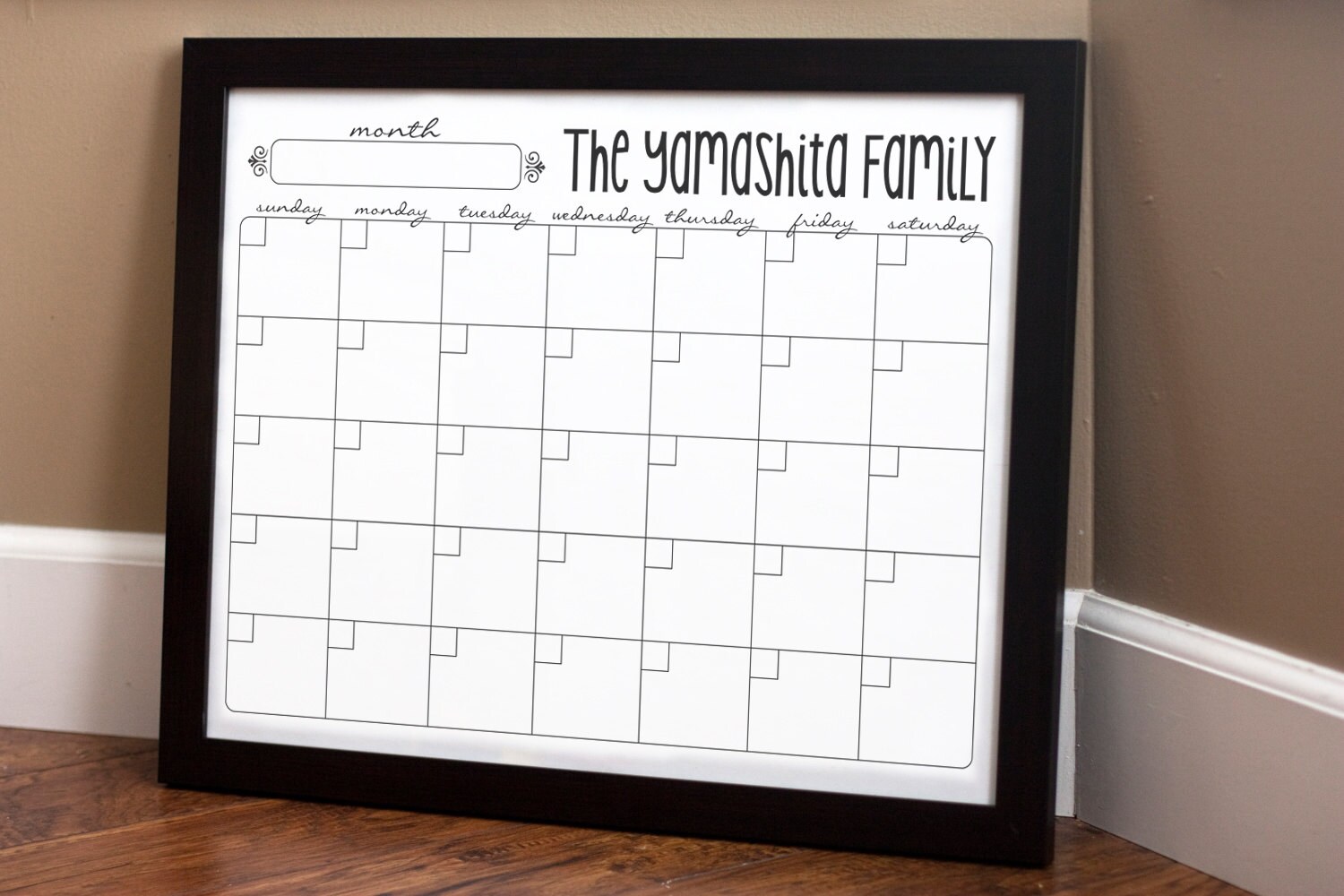 Print Your Own Family Calendar Style 1 3 Etsy Print Your Own Family Calendar Style 1 3 Etsy