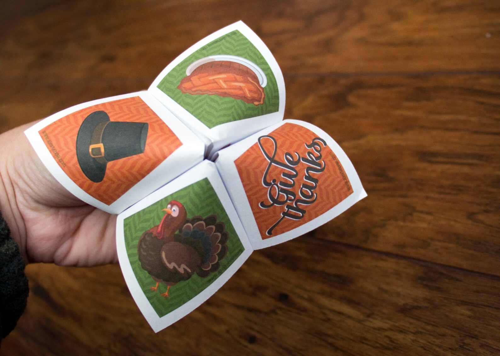 Print Your Own Thanksgiving Cootie Catcher (Instant Download) - Etsy