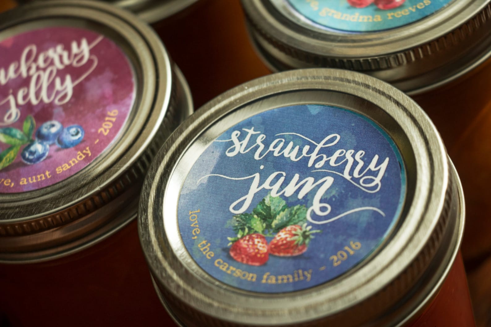 Custom Watercolor Jam/jelly Labels for Mason Jars - Print Your Own - Etsy