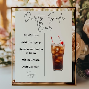 Make Your Own Dirty Soda Bar Sign: DIY Instructions, Canva Template ...