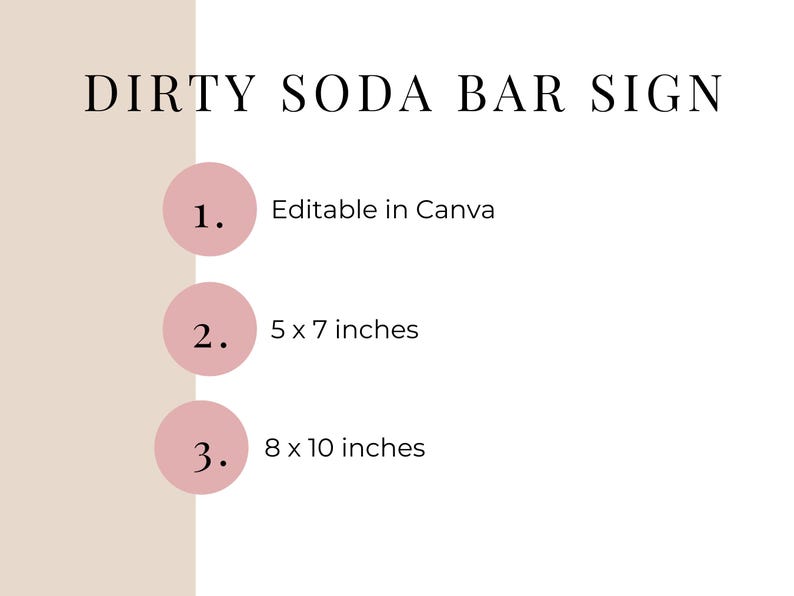 Make Your Own Dirty Soda Bar Sign: DIY Instructions, Canva Template ...