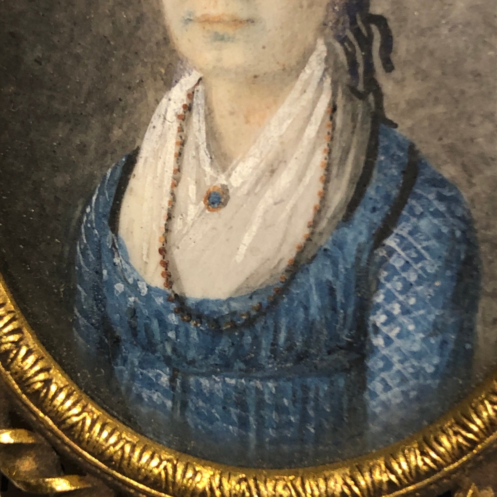 French Miniature Portrait of Regency Era Woman - Etsy