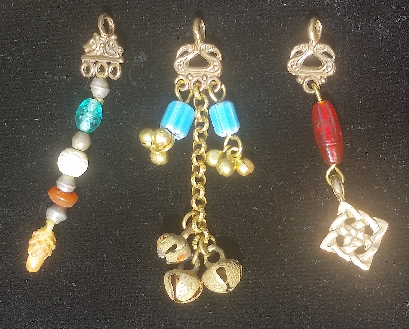 Bead Hanger - Double Horse Head With Single Ring - 5308B - Etsy