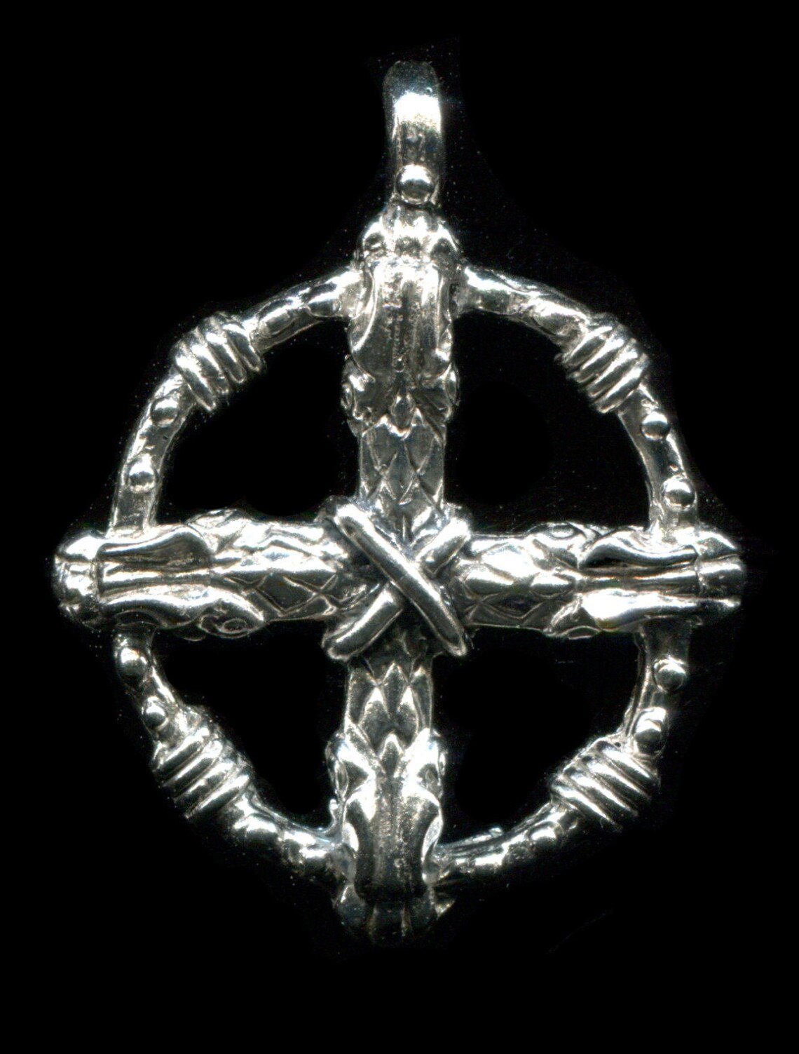 Norse Viking Slavic Dragon Solar Cross - 6506S - Etsy