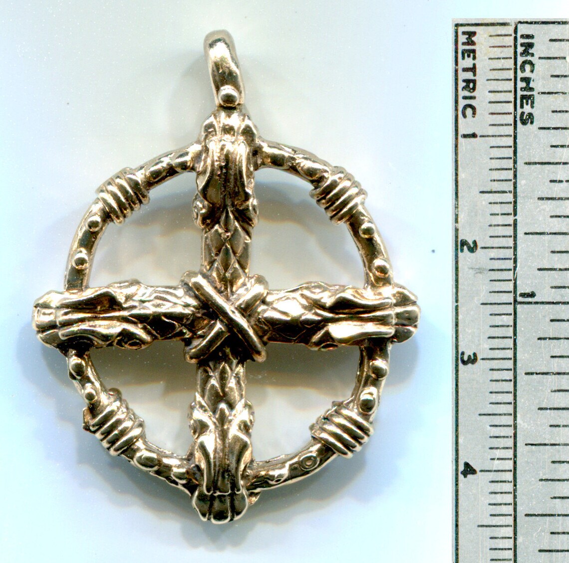 Viking / Norse Dragon Solar Cross 6506B | Etsy